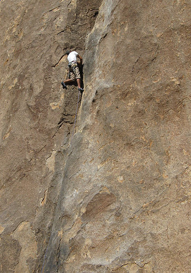 Rock Climb Baby Rattler (aka In the Green Room), Joshua Tree National Park