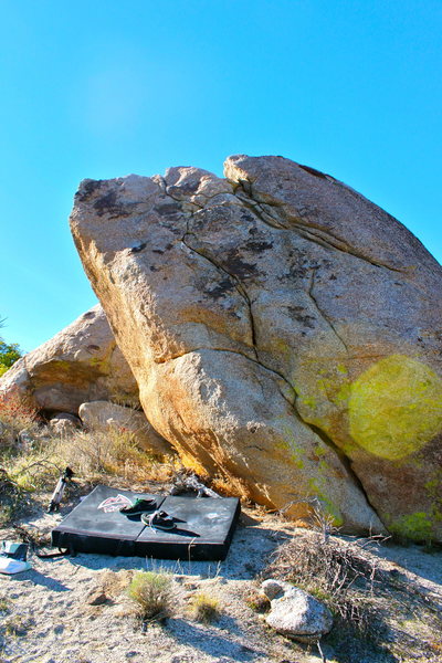 Climbing in Random Boulder, San Diego County