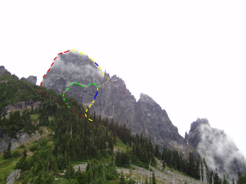 Rock Climb North Pillar, British Columbia