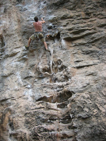 Rock Climbing in Tyrolean Wall, Thailand