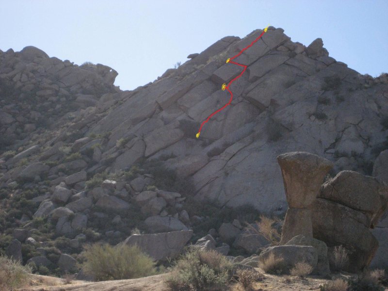 Rock Climb Mouse Tracks, Central Arizona