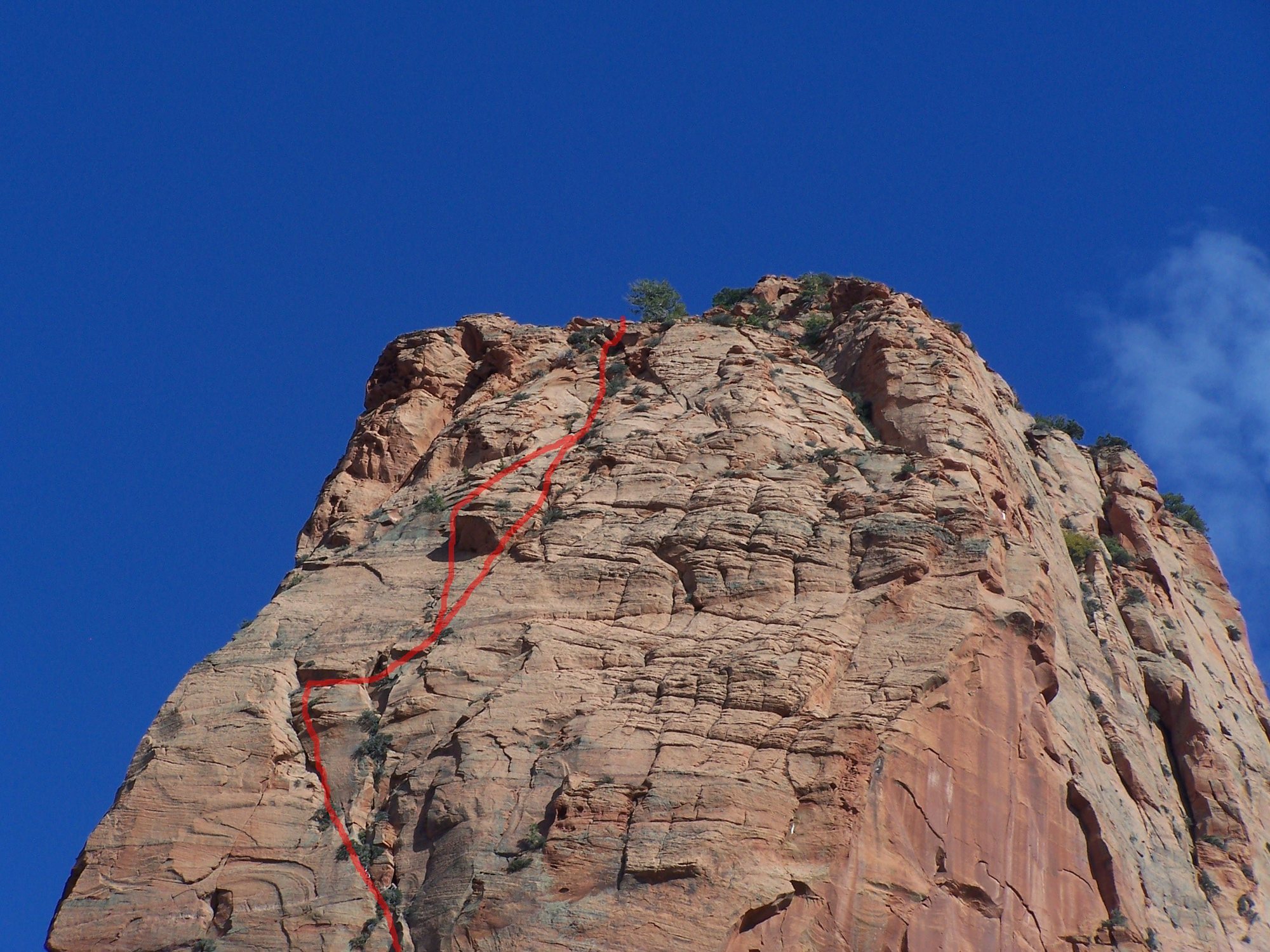Top section of the West Face of Paria Point.
