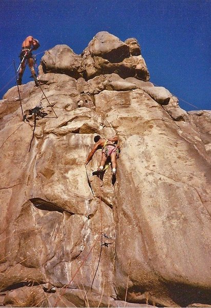 Rock Climbing in Mission Gorge, San Diego County