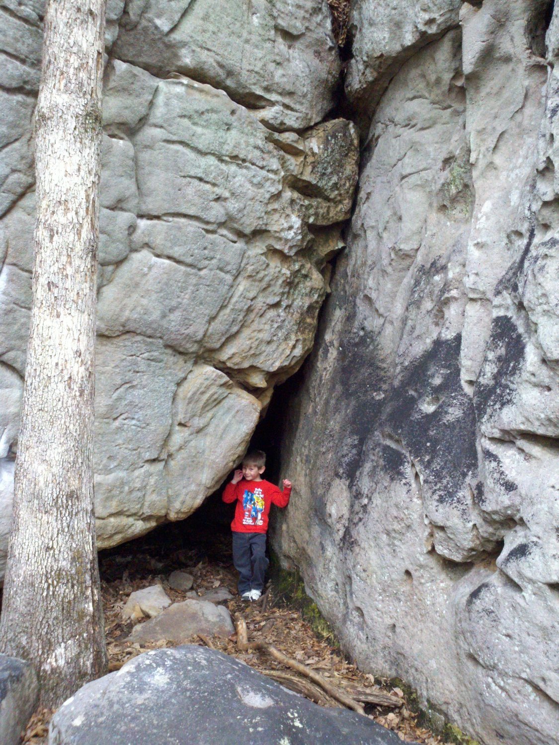 Lucas is pointing out the tunnel that leads from Cleopatra to the Hulk.