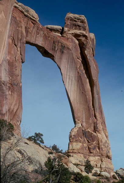 Rock Climb Angel Arch, Southeast Utah