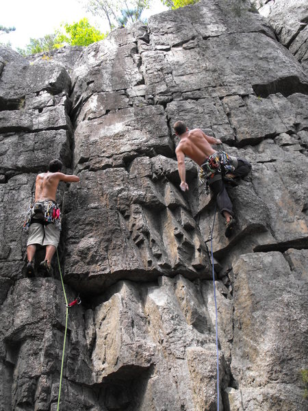 Rock Climb Upside down staircase, -Clifton Crags