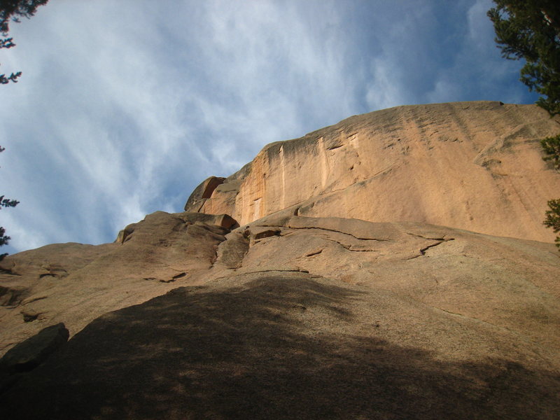 Pitch 1 is not visible. Pitch 2 requires a few slab moves to gain jams ...