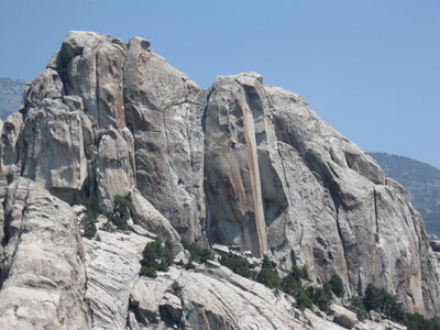 Rock Climbing in The Comp Wall, Castle Rocks