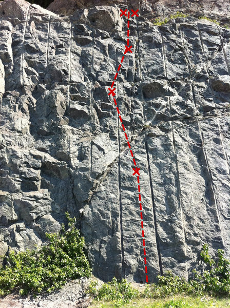 Rock Climbing in Shot Rock, Seward Highway