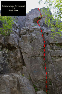 Rock Climb Dislocation Overhang, Duluth Area (Rock and Ice)