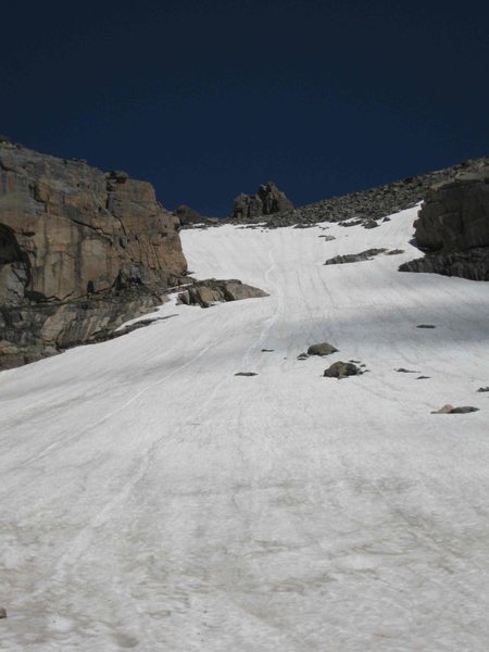 Bring your ice axe for an easy descent. We glissaded the snowfield for ...