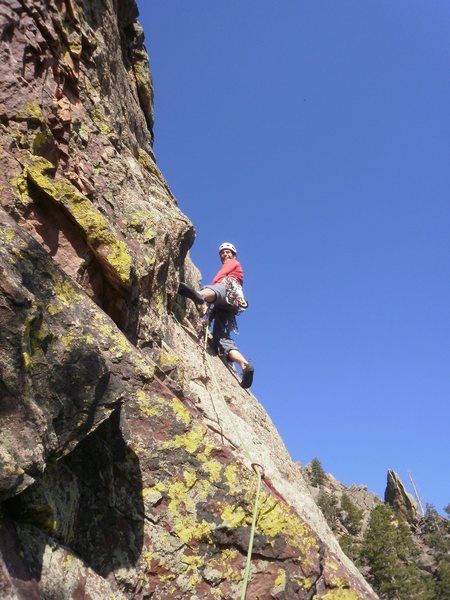 Rock Climb Point Break, Eldorado Canyon State Park
