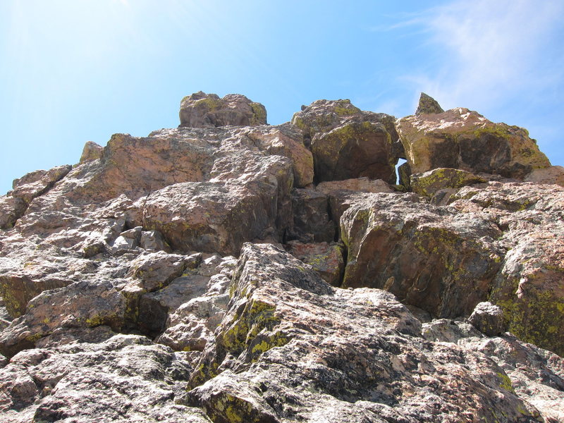 Rock Climb Standard Route of Hayden Spire, RMNP - Rock