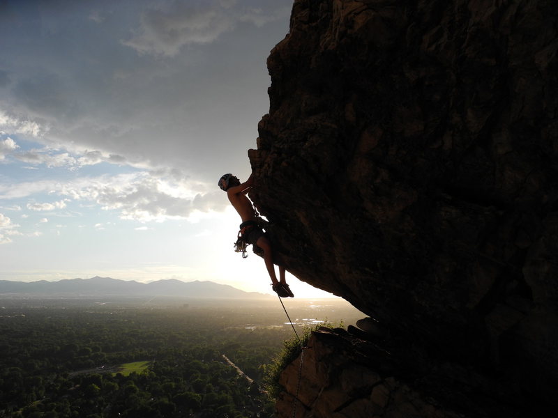 Rock Climb Short Roof, Wasatch Range