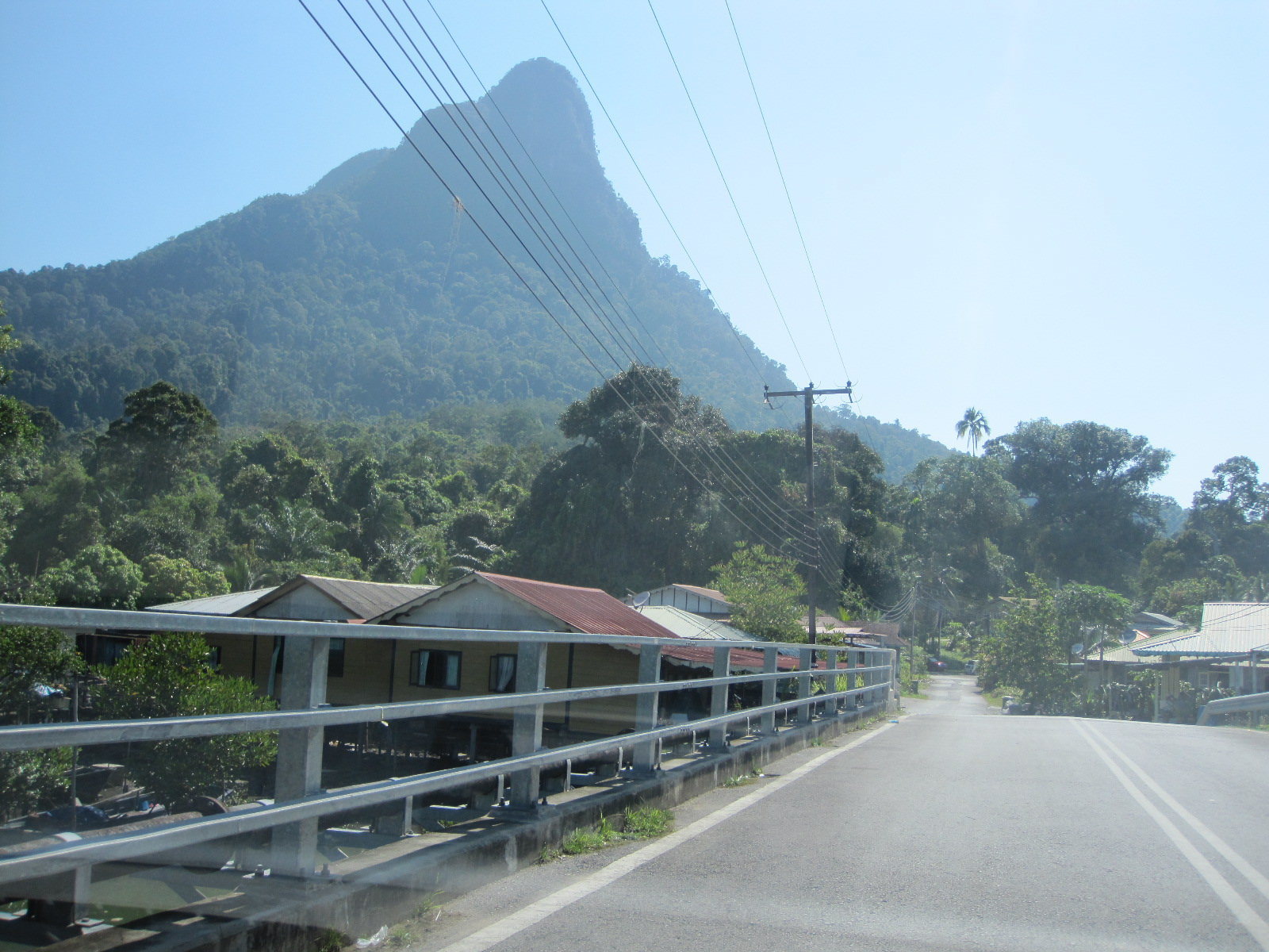 Gunung Santubong, an awesome scramble up ropes and ladders up steep ...
