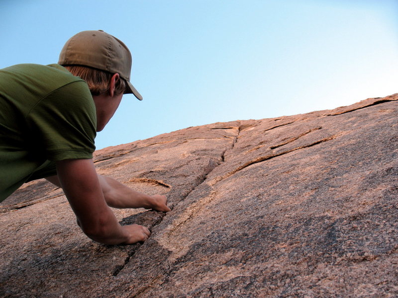 Rock Climb Ted Shred, Sierra Eastside