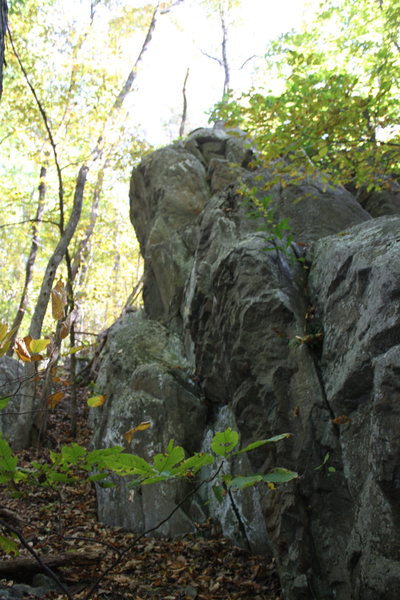 Climbing in Canopy Break Boulder, Central & Southern VA Region