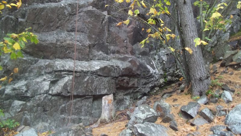 Base of Former Rock Star (known by some as J&R), the central gully is ...