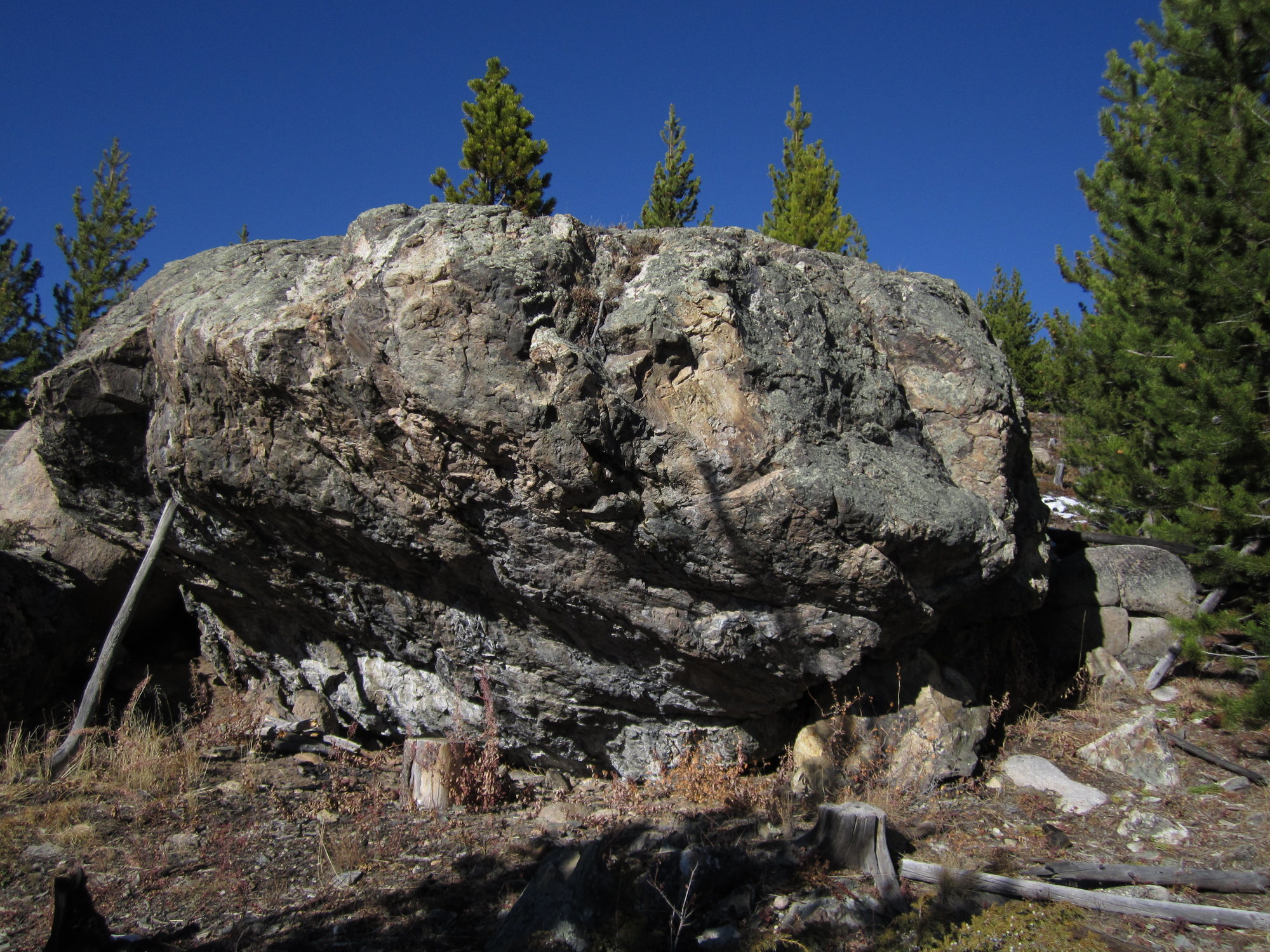 The south face overhang.