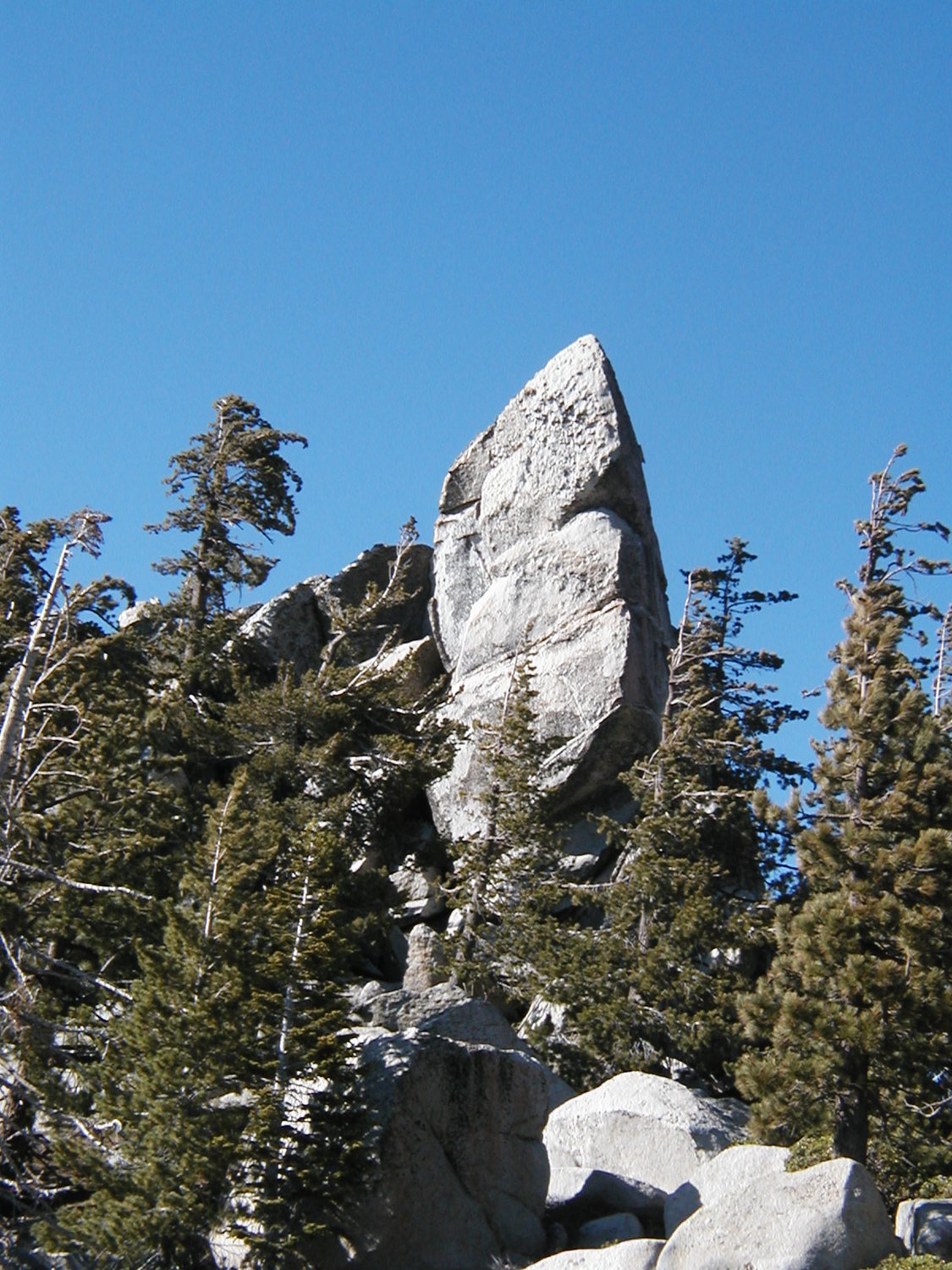 Rock spire along the Fuller Ridge Trail, Black Mountain