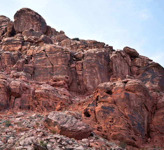 Rock Climbing in The Playground (AKA The Mall), Red Rocks