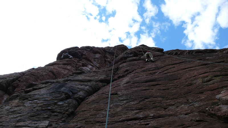 Rock Climbing in Alien Wall, Central Arizona