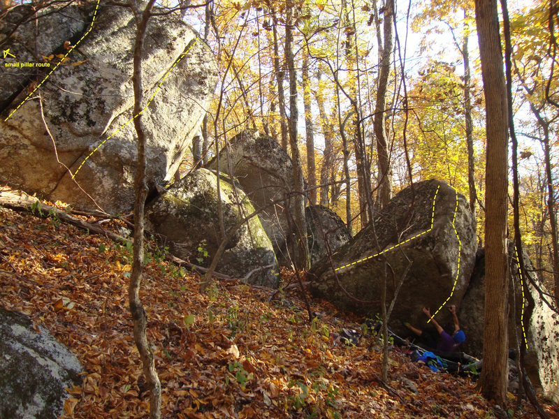 Bouldering in Mafia Block, Southwest Virginia (Appalachia)