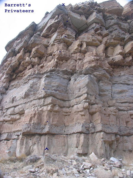 Rock Climb Barret's Privateers, Guernsey State Park