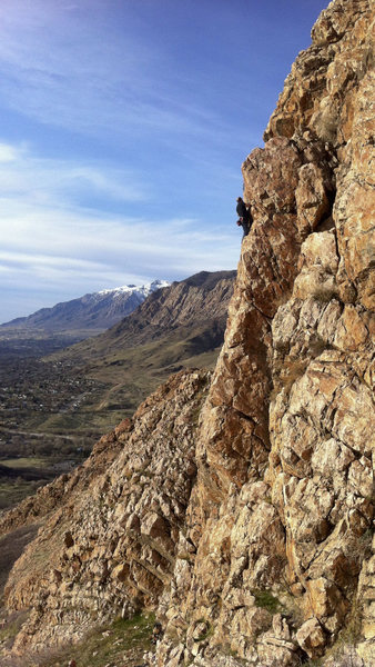 Rock Climbing in Ramp Routes, Wasatch Range