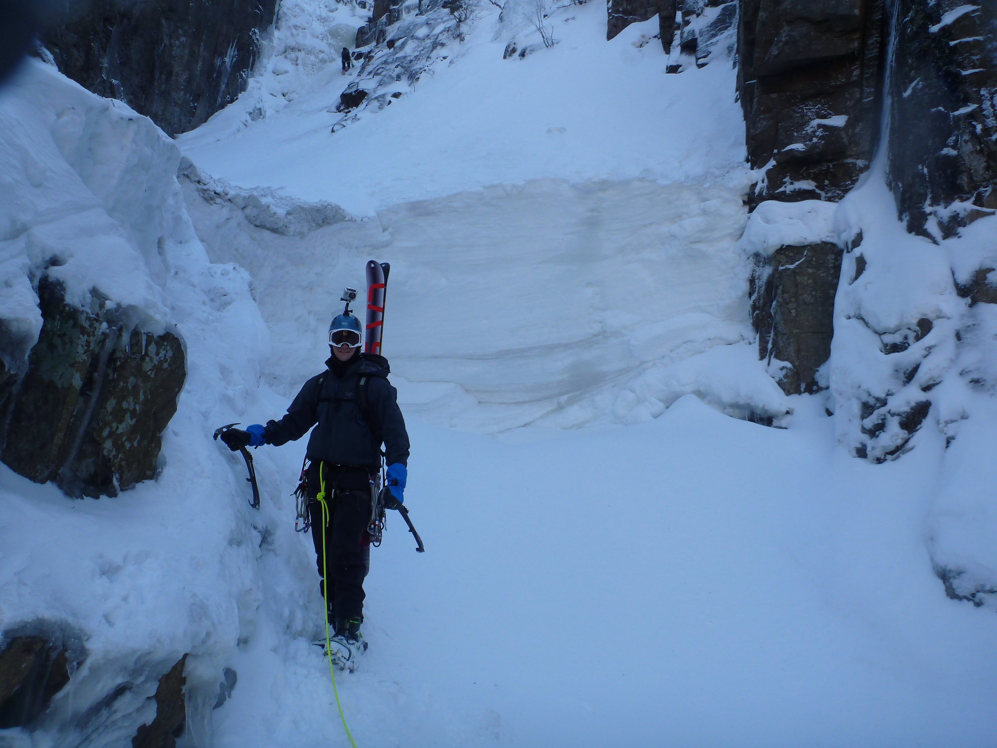 Huge crown line - be careful and consider the avalanche risk when ...
