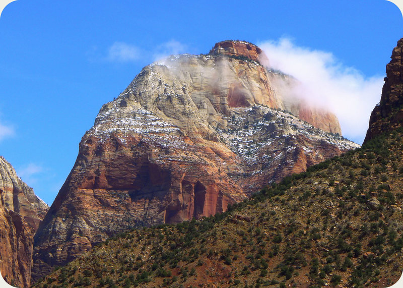 Rock Climbing in East Temple, Zion National Park