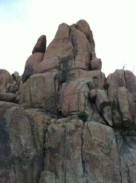 Rock Climbing in The Lost Wall, Central Arizona