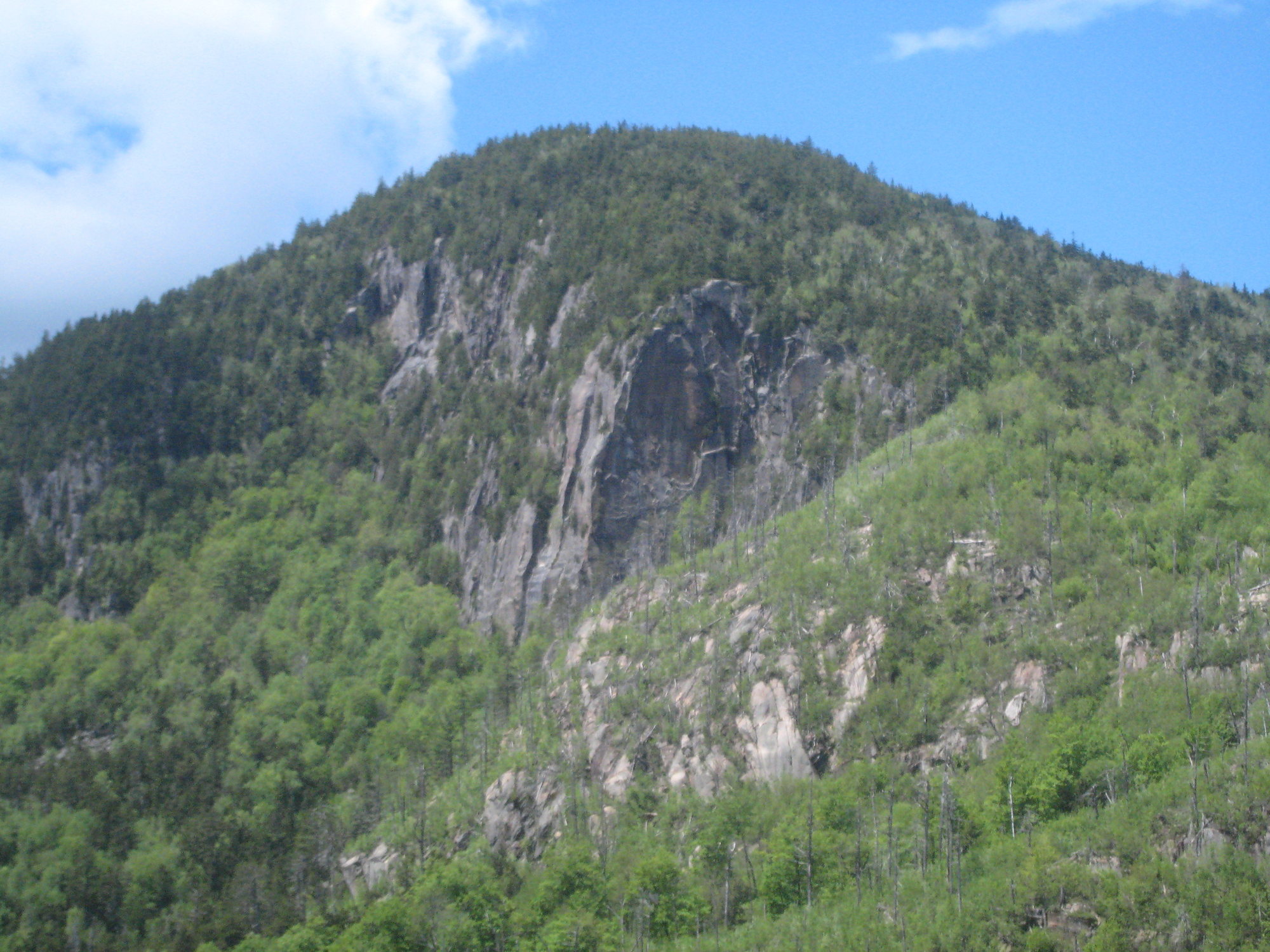Moss Cliff as seen from the High Falls Crag