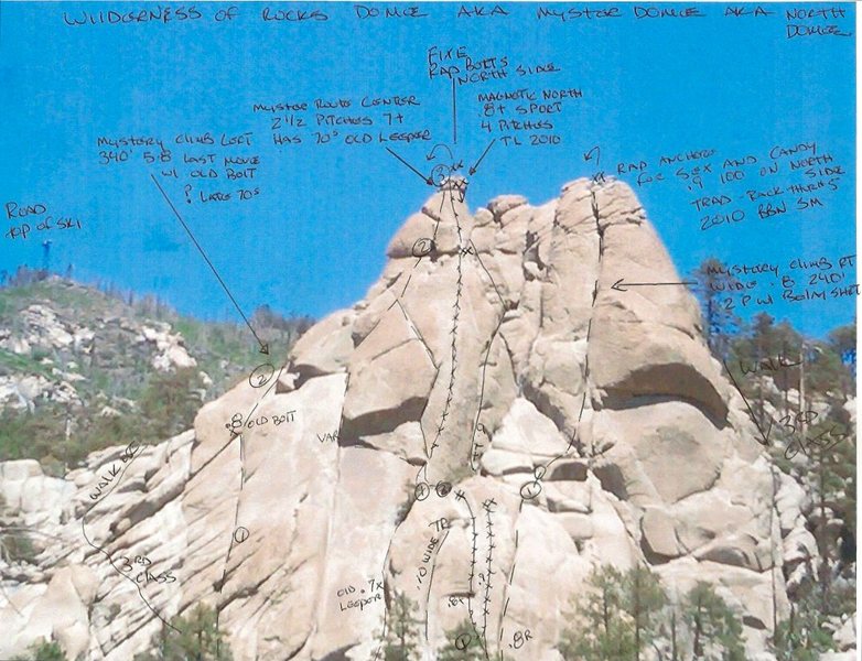Rock Climbing in Wilderness of Rocks Domes, Mount Lemmon (Santa ...