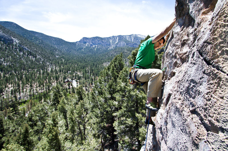 Rock Climb Low Pull, Mount Charleston