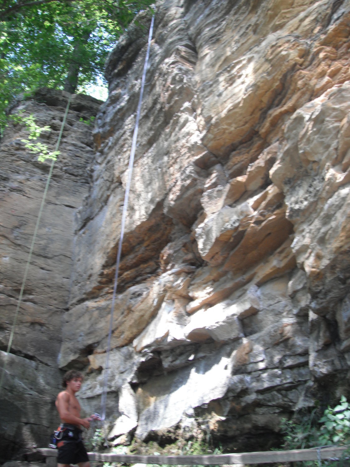 Roping up for Brachiator, line to the left of Chips. If you work up to ...