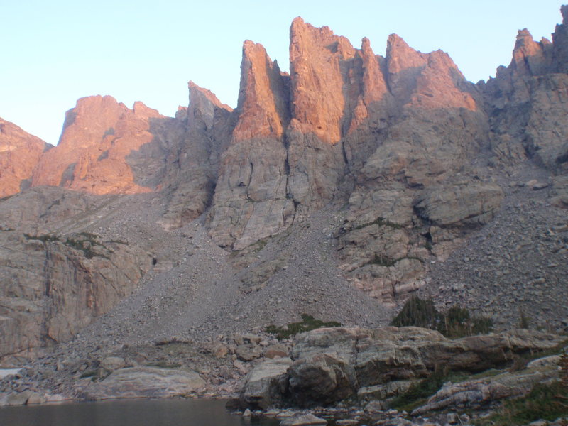 Petit Grepon has the large gash starting up the middle and the Saber is ...