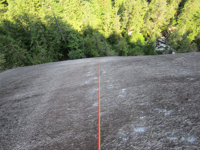 Looking down from the last pitch of Local Boys Do Good. There's a lot ...