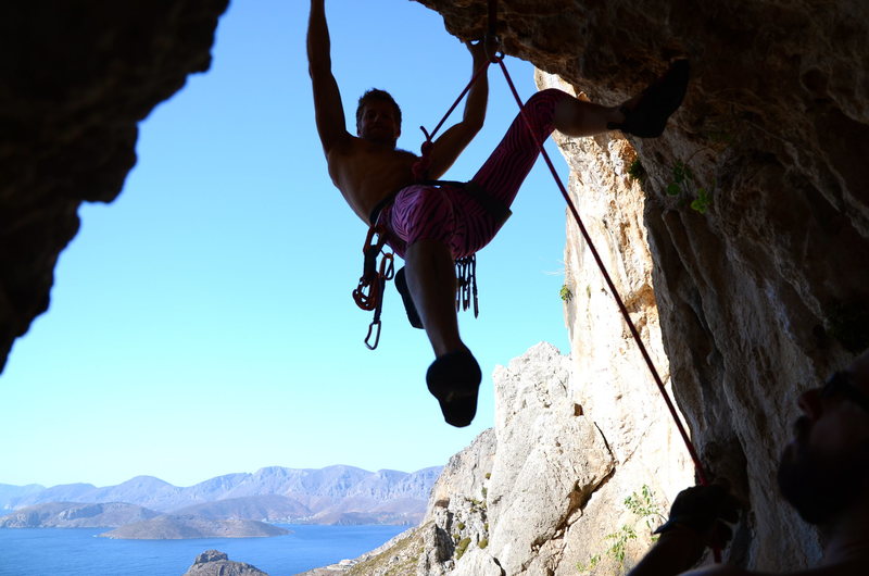 Rock Climbing in Spartan Wall, Kalymnos