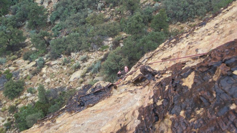Rock Climb Gold Digger, Red Rocks