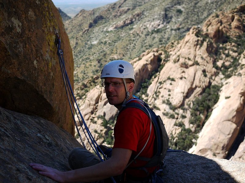 The 5th pitch anchors are easy to miss as you climb by them. Top of ...