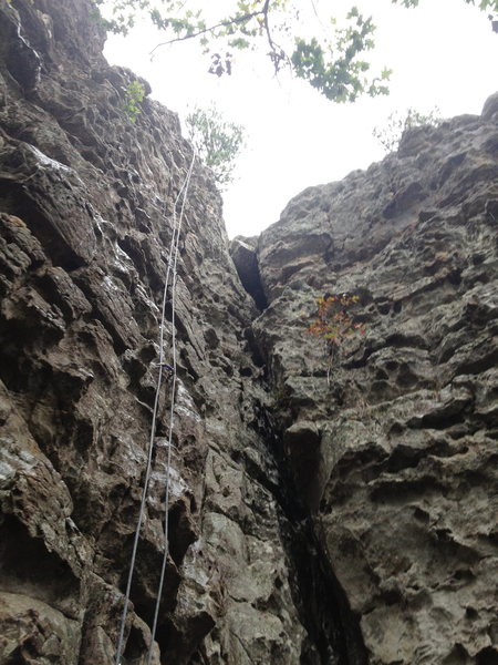 Rock Climbing in Game Wall, Northeast Arkansas Region