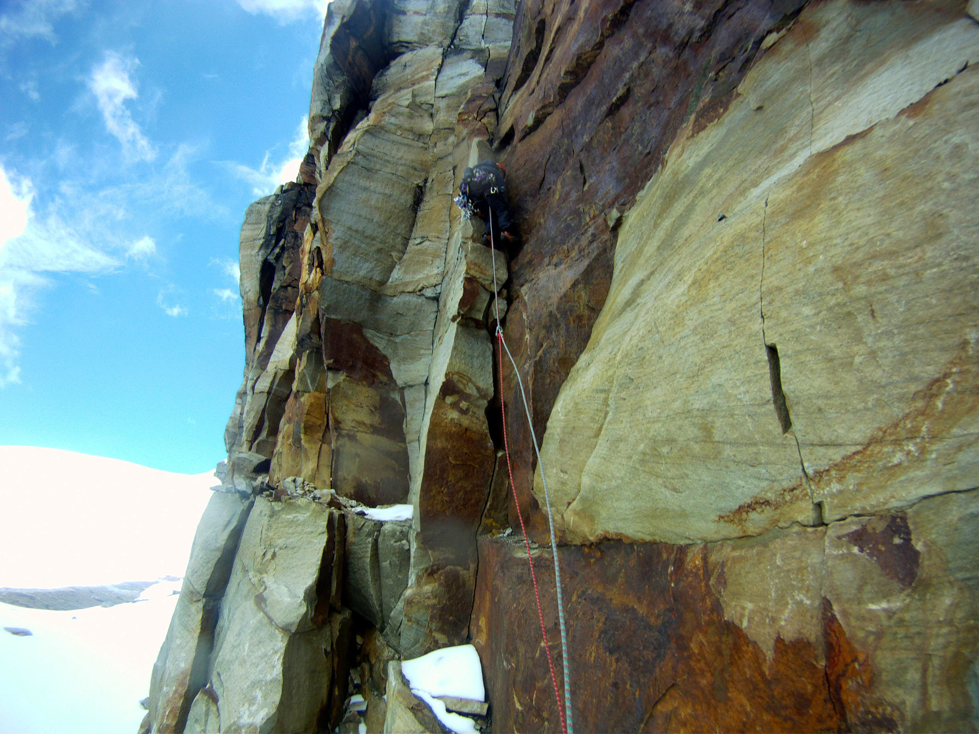 The first Pitch of el Púlpito del Diablo, 5.8 starting at almost ...