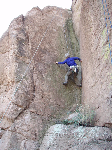 Rock Climb Dihedral, Central Arizona