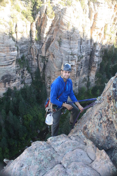 Rock Climbing in Clints Well, Northern Arizona