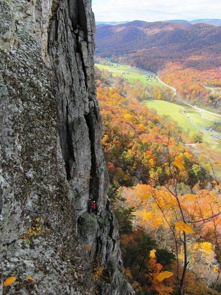 Seneca Rock, WV. That was one beautiful fall day.