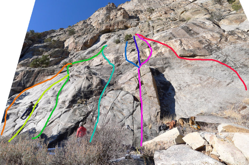 Topo of routes for lower Tier.