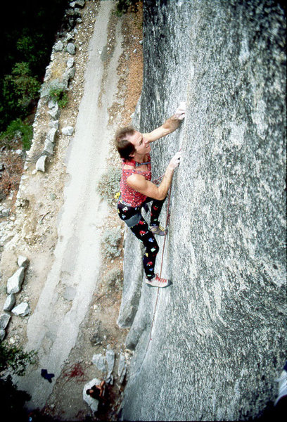 Alan Watts near the end of the Stigma. Photo by Jeff Smoot