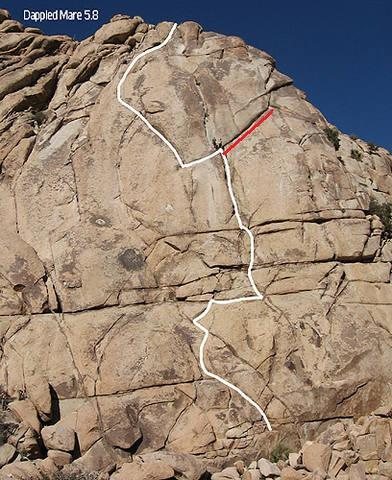 traverse pitch Lost Horse Wall