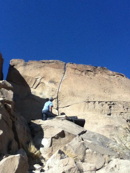 Bouldering in Hard Crack Area, Sierra Eastside